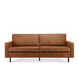 KONSIMO Dreisitzer-Schlafsofa mit Armlehnen, rot 98x87x209cm