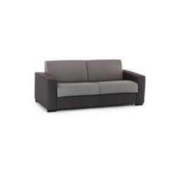 TALAMO ITALIA 2-Sitzer Schlafsofa aus Stoff grau, anthrazit 180x95 cm 180x90x95cm