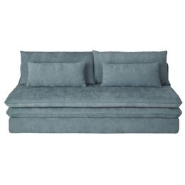 Maisons du Monde Ausziehbares 2/3-Sitzer-Sofa, blaugrün 190x62x90cm