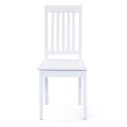 ebuy24 2er Set Esszimmerstühle weiß 42x95x50cm