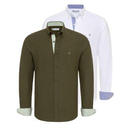 Dandalo Button Up Shirt male Blue, Green, White size S