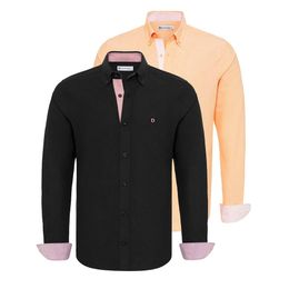 Dandalo Button Up Shirt male Yellow, Black size XL