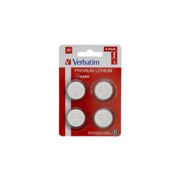 Verbatim Lithium Battery CR2450 3V (4-Pack)