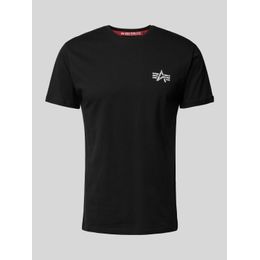 Alpha Industries T-Shirt mit Label-Print