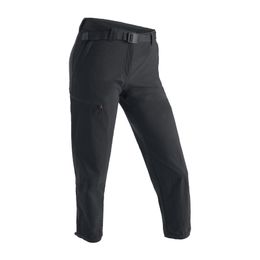 Funktionshose Maier Sports "Lulaka 7/8" Gr. 36, Normalgrößen, schwarz Damen Hosen Wanderhose, atmungsaktive und elastische Outdoor-Hose