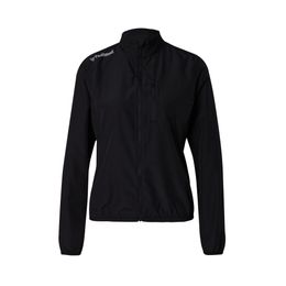 Hummel Sportjacke 'RUN' Damen Gr&ouml;&szlig;e L silbergrau / schwarz