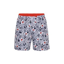 Daniel Hills Badeshorts Herren Gr&ouml;&szlig;e M dunkelblau / rot / wei&szlig;
