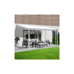 Home Deluxe Terrassen&uuml;berdachung SOLIS - 495 x 303 x 226 / 278 cm Wei&szlig;