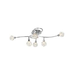 Brilliant Lampe Joya Deckenspot 6flg chrom 6x QT14, G9, 33W, geeignet f&uuml;r Stiftsockellampen (nicht enthalten) K&ouml;pfe schwenkbar
