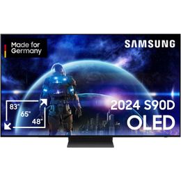 G (A bis G) Samsung OLED-Fernseher Fernseher schwarz (graphiteschwarz) LED Fernseher