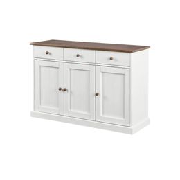 Höffner Sideboard Muslone ¦ weiß ¦ Maße (cm): B: 131 H: 86 T: 45