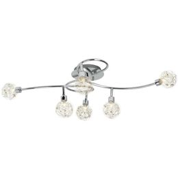 Lampe Joya Deckenspot 6flg chrom 6x QT14, G9, 33W, geeignet für Stiftsockellampen (nicht enthalten) Köpfe schwenkbar - Brilliant