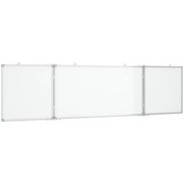 vidaXL - Magnetisches Whiteboard Klappbar 200x50x1,7 cm Aluminium