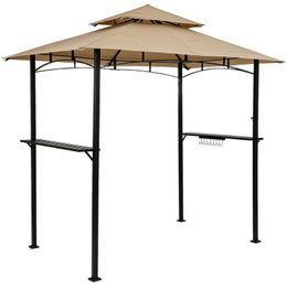 stilista® Grillpavillon Pavillon 240x150x245 cm Beige