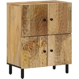 vidaXL - Beistellschrank 60x33x75 cm Massivholz Mango