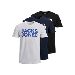 Jack & Jones JACK & JONES T-Shirt Herren Größe S blau / navy / schwarz / weiß