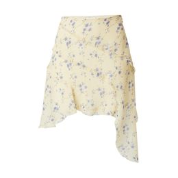 Topshop Rock Damen Größe 40 blau / hellblau / pastellgelb / oliv