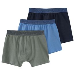 Yigga 3 Jungen Boxershorts in unifarben