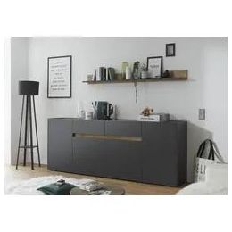 Sideboard Inosign "City/Giron" Sideboards Gr. B/H/T: 223,5 cm x 84 cm x 40 cm, 2 St., grau (anthrazit) Breite ca, 224 cm