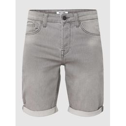 Only & Sons Jeansshorts mit Label-Details