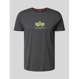 Alpha Industries T-Shirt mit Label-Print