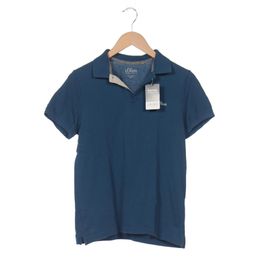 s.Oliver Herren Poloshirt, blau, Gr. 46