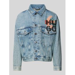 Hugo Jeansjacke mit Label-Print