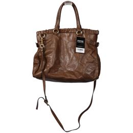 Massimo Dutti Damen Handtasche, braun, Gr.