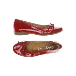 Gabor Damen Ballerinas, rot, Gr. 4.5