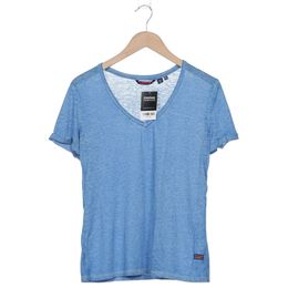 Superdry Damen T-Shirt, blau, Gr. 38