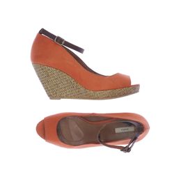 Zara Damen Pumps, orange, Gr. 38