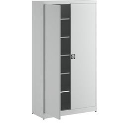 Mauser Extrahoher Universalschrank, HxBxT 2200 x 1200 x 500 mm, lichtgrau