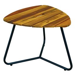 Beistelltisch Couchtisch aus Akazienholz 48 x 48 x 38,5 cm dreieckig FSC braun