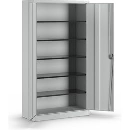 Mauser Universalschrank, extrahoch, HxBxT 2200 x 1200 x 500 mm, lichtgrau