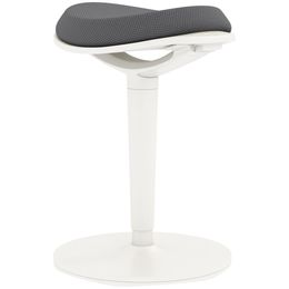 HOMCOM Sitzhocker ergonomischer Bürohocker, 56,5-71,5 cm höhenverstellbar, Grau