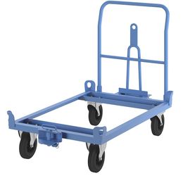 eurokraft pro Fahrgestell mit Zugdeichsel und Kupplung, Tragfähigkeit 500 kg, Ladeflächenbreite 810 mm