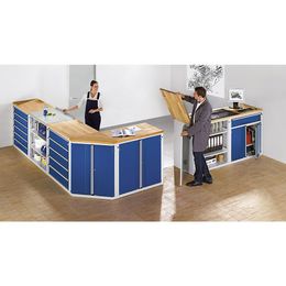 ANKE Schrank für Material- und Werkzeugausgabetheke, 5 Schubladen 180 mm, grau