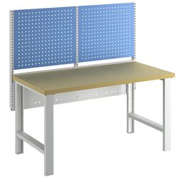 treston Werkbank, Baukastensystem, mit 2 Lochplatten, Multiplex-Platte, BxT 1500 x 750 mm