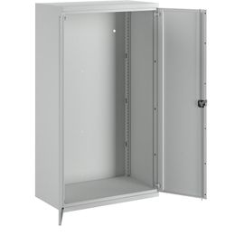 eurokraft pro Schwerlastschrank aus Stahl, Leerschrank - individuell bestücken, lichtgrau/lichtgrau