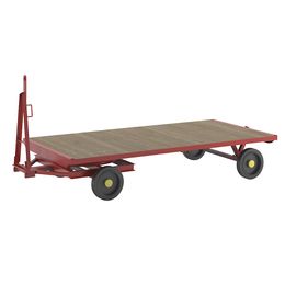 eurokraft pro Schlepperanhänger, Drehschemel-Lenkung, Tragfähigkeit 2 t, Ladefläche 3 x 1,5 m, verkehrsrot