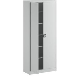 Mauser Extrahoher Universalschrank, HxBxT 2200 x 950 x 420 mm, lichtgrau