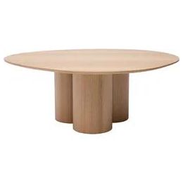 Miliboo Design-Couchtisch aus hellem Holz B100 cm HOLLEN