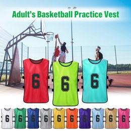 Wqj17ep 6 Stück Basketball-Pinnies Für Erwachsene, Schnell Trocknende Basketball-Trikots, Fußball-Fußballmannschaft