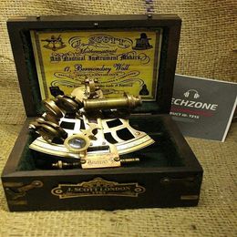 Royal Handicraft Sextant De Navigation German Handmade In Layton With Box Antique