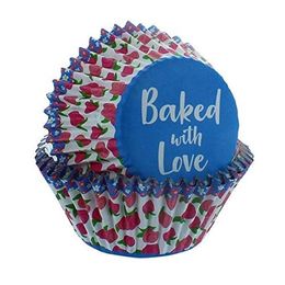 Generic Mit Liebe Gebackene Rosenknospen-Muffin- Und Cupcake-Förmchen (Packung Mit 25)