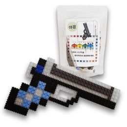 Board M Factory Farbblock-Nanoblock Mit Im Dunkeln Leuchtender Waffe, Gemischte Farben, Beliebte Koreanische Spielzeuge
