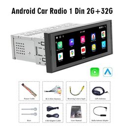 Baodandp 2 + 32 Gb 1 Din Android Auto Multimedia Video Player Gps Navigation Wifi 1 Din Autoradio Stereo Auto Radio Android 6,9 Zoll Bildschirm Für Universal