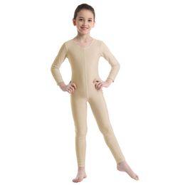 Manyakai Kinder Mädchen Ballett Gymnastik Trikot Tanz Lange Ärmel Overall Body Dancewear Kinder Ganzkörper Unitard