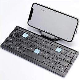 Seenda Faltbare Tastatur, Kabellose Bluetooth-Falttastatur Mit Ständer, Wiederaufladbare Mini-Tastatur Für Telefon, Tablet
