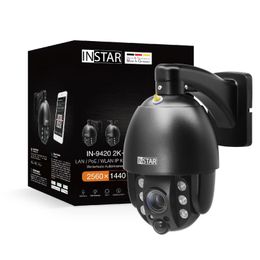 INSTAR &Uuml;berwachungskamera IN-9420 2K+ / POE + WLAN Schwarz